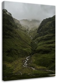 Obraz na plátně Horská mlha Řeka Příroda - 80x120 cm