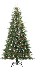 Umělý Skládací Vánoční Strom s stojanem Zelená 240 cm PE a PVC 3397447