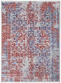 Diamond Carpets India, Ručně vázaný kusový koberec Diamond DC-JKM Silver/blue-red, 275x365, červená, chodba / předsíň