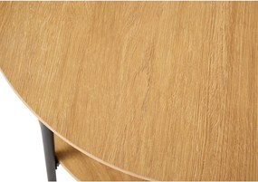 Kulatý odkládací stolek v dekoru dubu ø 50 cm Pensacola – Unique Furniture