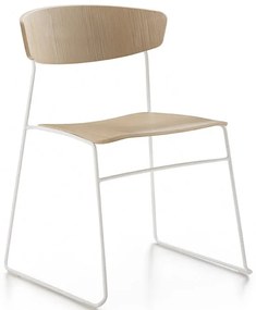 Fornasarig - Židle WOLFGANG - s dřevěným sedákem