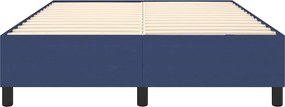 Rám postele s boxspringem modrý 140 x 200 cm textil 3120868
