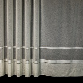 Rand záclona sablé ED/ECRU lesklá bordura, smetanová, výška 280cm (v metráži)