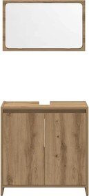 3dílná koupelnová sestava dub artisan kompozitní dřevo 3328564
