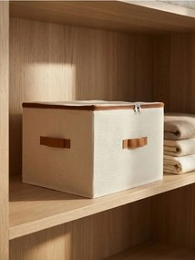 Sinsay - Úložný box s víkem na zip - béžová
