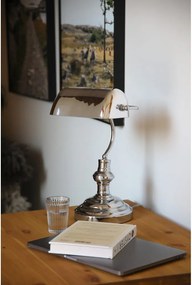 Stolní lampa ve stříbrné barvě (výška 22,5 cm) Bankers – Markslöjd