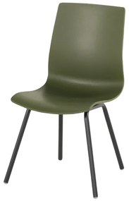 Jídelní židle Sophie Rondo Wave s alu podnoží, Moss Green HN21703031
