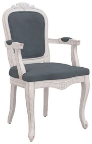 344461 vidaXL Jídelní židle tmavě šedá 62 x 59,5 x 100,5 cm samet