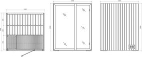 Sentiotec finská sauna ONNI 1600x1600x2000 mm