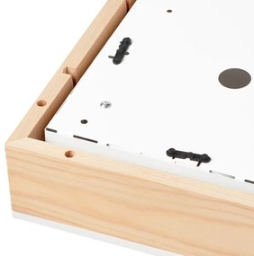 Stropní svítidlo NATURAL SQUARE 2xE27/15W/230V 31x31 cm borovice/bílá