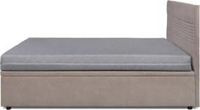 Postel Fro Line 120x200 s roštem, úložným prostorem Mono 233, béž