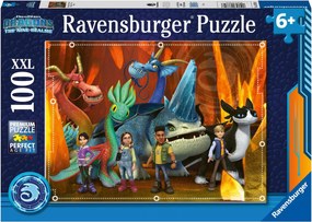 Puzzle ravensburger puzzle 133796 jak vycvičit draka: the nine realms 100 dílků