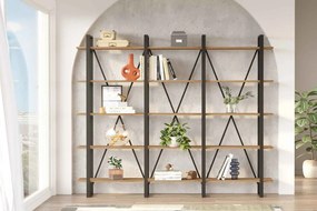 Designový regál Madlaina 180 cm borovice