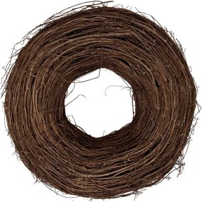 Přírodní hnědý proutěný jilmový věnec Elm M - Ø 40*12 cm