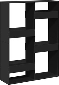 Knihovna černá 100 x 33 x 135 cm kompozitní dřevo 3309385