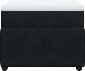 Box spring postel s matrací černá 80 x 200 cm samet 3285604