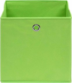 Úložné boxy 4 ks netkaná textilie 28 x 28 x 28 cm zelené 325227