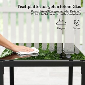 Ratanový bistro set, 3dílná sada zahradního nábytku se 2 zahradními židlemi, konferenčním stolkem, odnímatelnými polštáři, světle šedý