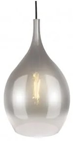 Závěsné svítidlo DRUP LEITMOTIV 37,5 cm skleněné, chromové Present time LM1967CH