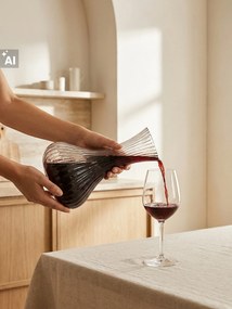 Sinsay - Skleněná karafa s žebrovaným povrchem - clear