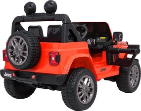Ramiz Jeep Wrangler Rubicon LIFT elektrické autíčko pro děti oranžové