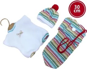 Llorens M30-008 obleček pro panenku miminko velikosti 30 cm / od 3 let