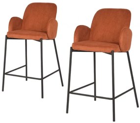 Barová židle Dorota IV - set 2 ks Rust Ribcord