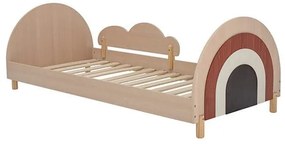 Dětská postel charli 90 x 200 cm hnědá MUZZA