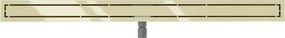 Mexen Flat M13 liniový odtok 2v1 120 cm, zlatý - 1510120