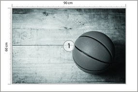 Fototapeta Basketbalový Míč Na Pozadí Desky Strukturální vinyl 104x70.5