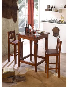 Massive home | Hnědá barová židle Catalina masiv borovice MH1379W