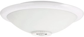 ECOLIGHT LED stropní svítidlo 2xE27 s pohybovým senzorem - sklo