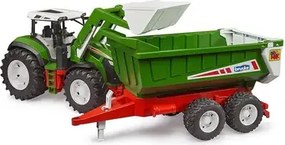 Bruder Traktor ROADMAX s čelním nakladačem a vozem / 1:16 / od 2 let