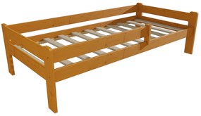 Vomaks Dětská postel DP 012 se zábranou Rozměr: 80 x 160 cm, Barva: moření olše