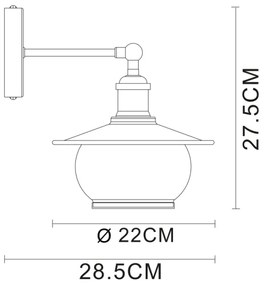 Globo 69030W - Nástěnné svítidlo 1xE27/60W