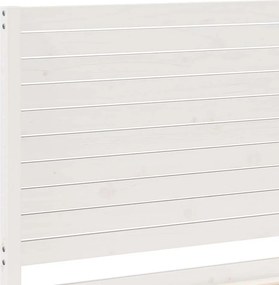 Prodloužený rám postele bez matrace bílý 200 x 220 cm masiv 3309320