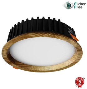 APLED - LED Podhledové RONDO WOODLINE LED/12W/230V 4000K pr. 20 cm jasan masiv