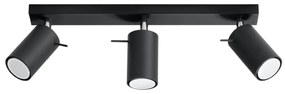 Sollux Lighting Stropní svítidlo RING 3 Černá