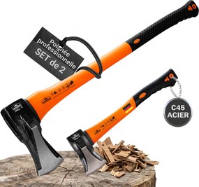 Gardebruk Set seker TOMS sekera a štípačka, 2ks, černá/oranžová