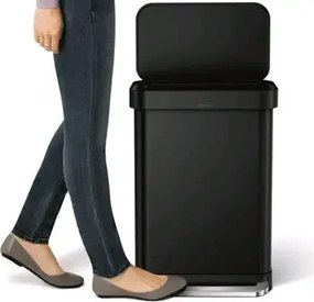 Simplehuman Pedálový odpadkový koš 55 l černá