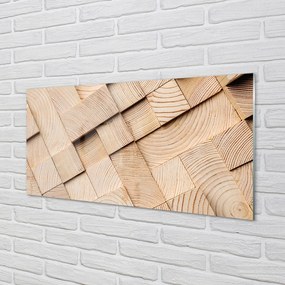 akrylový obraz složení zrna dřeva 140x70 cm