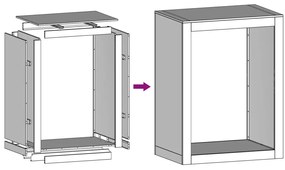 vidaXL Stojan na palivové dřevo 60 x 40 x 80 cm nerezová ocel