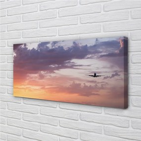 Obrazy na plátně Zataženo oblohy lehká letadla 125x50 cm