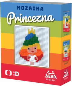 SEVA Mozaika Princezna Déčko 338 dílků plast STAVEBNICE 21