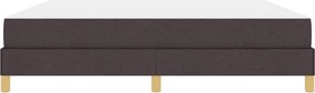 Postel s boxspringem s matrací Tmavě hnědá 180 x 200 cm textil 3398587