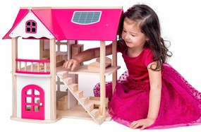 WOODY DŘEVO Vila Anna-Marie herní set dům s nábytkem a 2 panenkami 91874