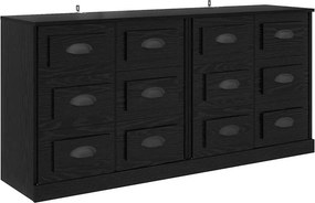 Konzole 2 ks Černý dub 70 x 35,5 x 67,5 cm Kompozitní dřevo 3402667