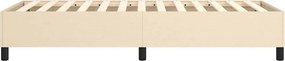 Rám postele s boxspringem krémová 100 x 200 cm textil 3120843
