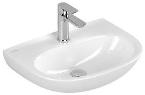 Villeroy & Boch O.novo - Umývátko 50x38 cm, bez přepadu, otvor pro baterii, alpská bílá 43405101