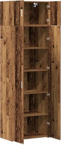 Úložná skříňka 2 ks Staré dřevo 70 x 42,5 x 225 cm 3365635